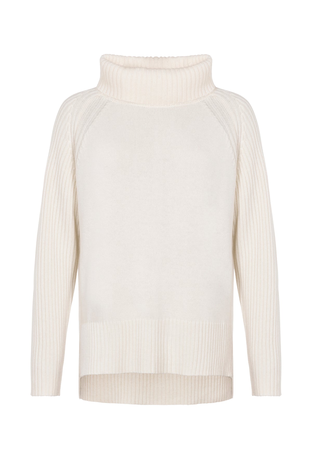 Oversized Cashmere Blend Roll Neck | Aavelle